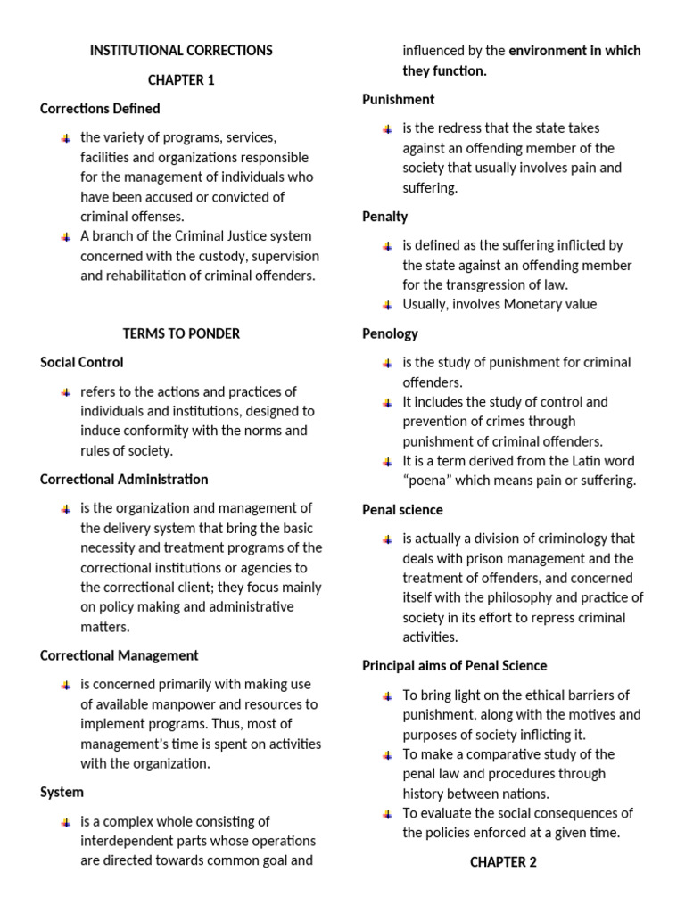 Institutional Corrections | PDF | Prison | Crimes