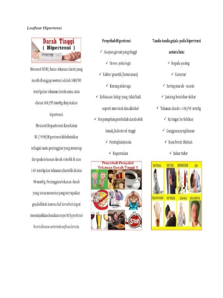 Leafleat Hipertensi | PDF