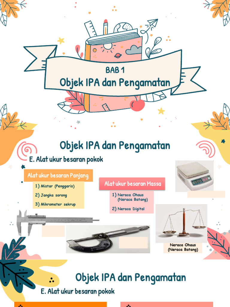 Alat Ukur Besaran Pokok IPA | PDF | Komputer