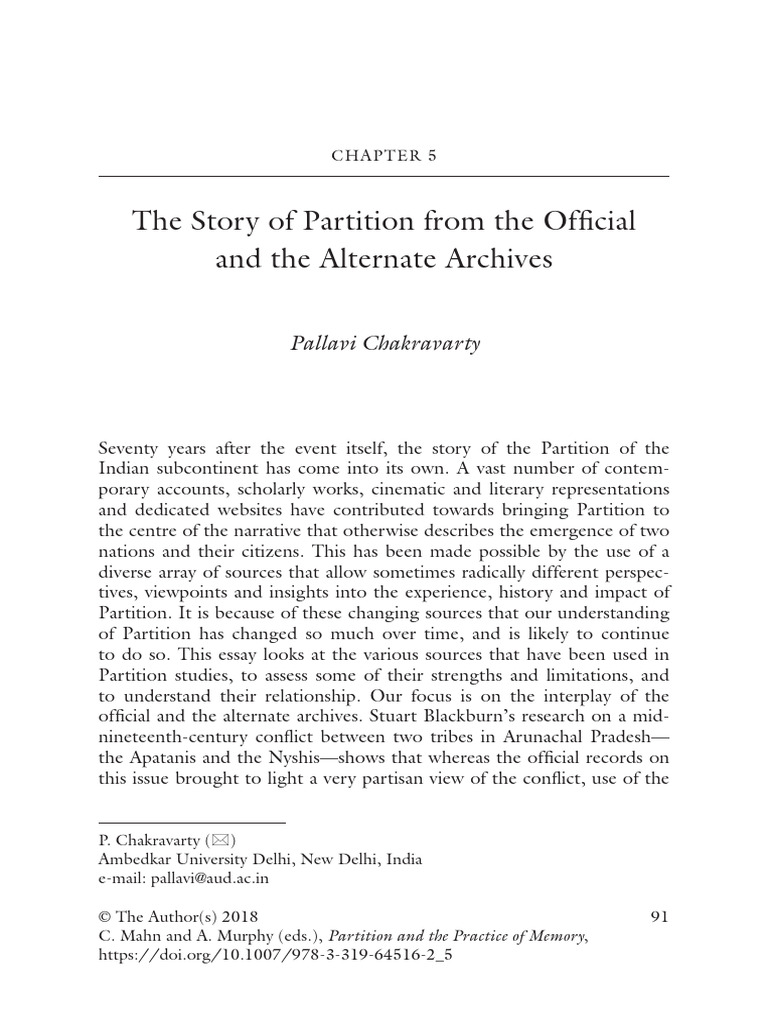 Pages From Partition-And-The-Practice-Of-Memory | PDF | Partition Of India