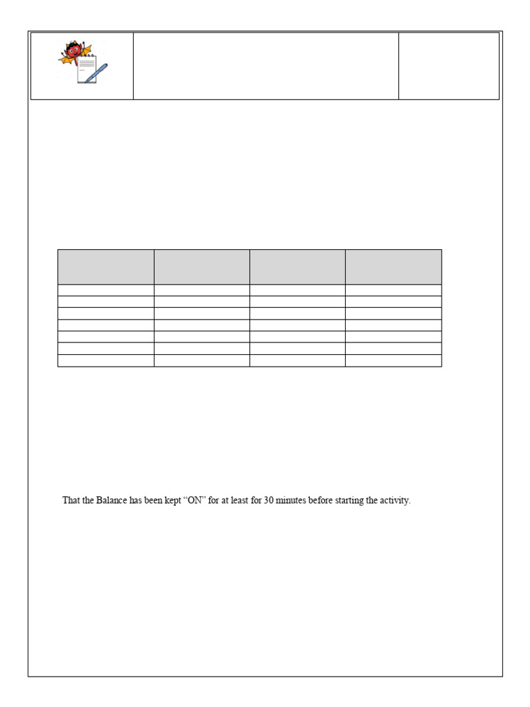 SOP For Verification of Weighing Balances | PDF | Weighing Scale | Weight