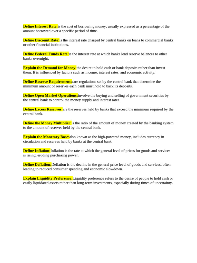 Define Interest Rate | PDF