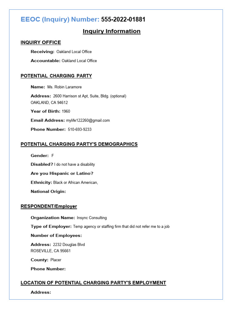 Online Inquiry Details | PDF