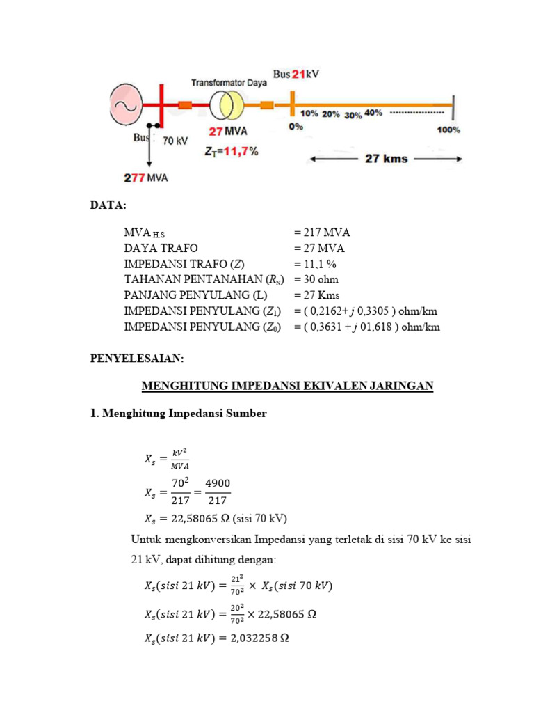 Contoh Perhitungan Sistem Proteksi | PDF | Metode & Bahan Ajar | Sains & Matematika