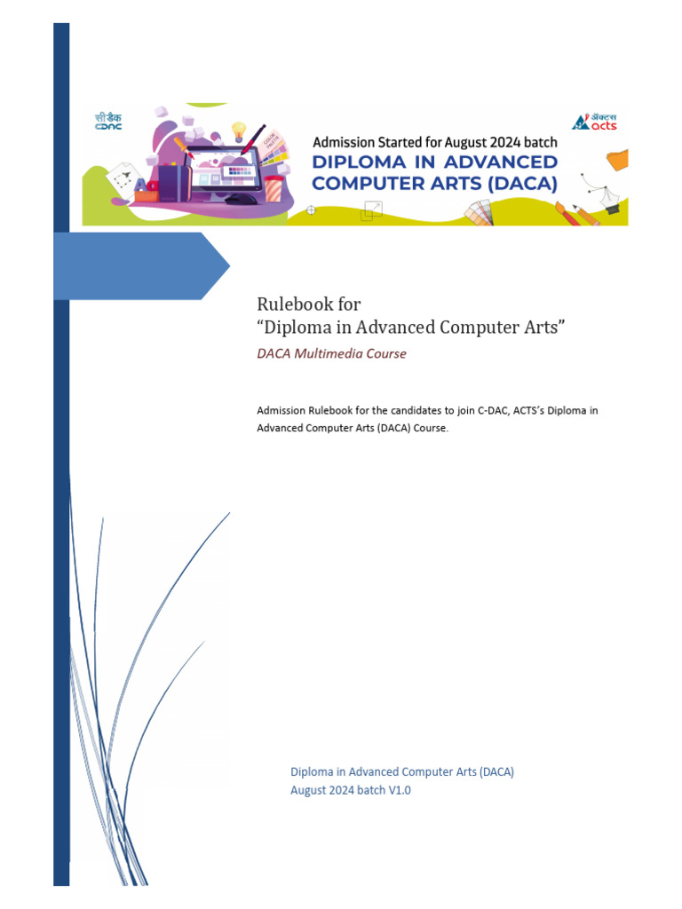 PDF - Rule Book For DACA-August 2024 - V1 | PDF | Image Editing | 3 D ...