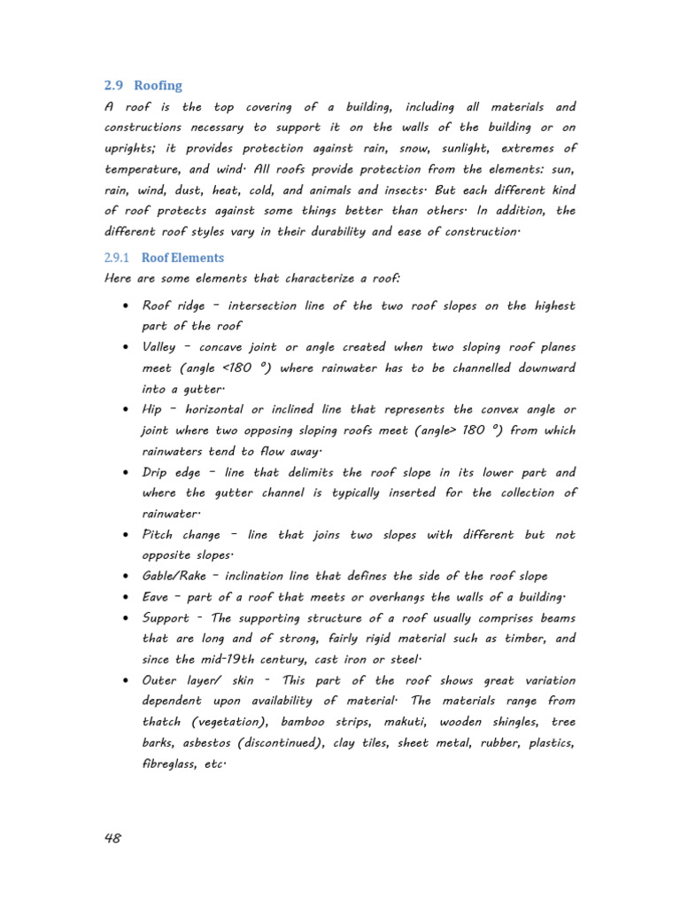 Ece 2211 Civil Engineering Drawing III Lecture 3 | PDF | Roof | Architectural Elements