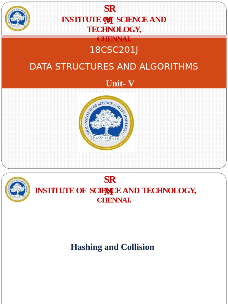 Unit 5 Session 5 Hashing | PDF | Database Index | Algorithms