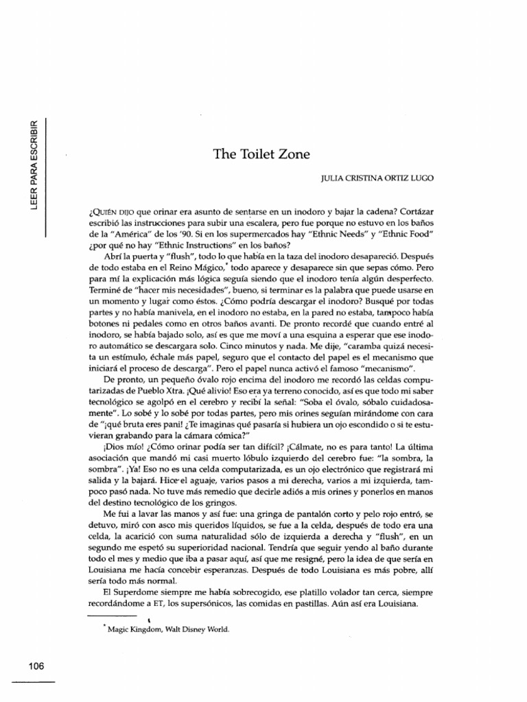 The Toilet Zone | PDF