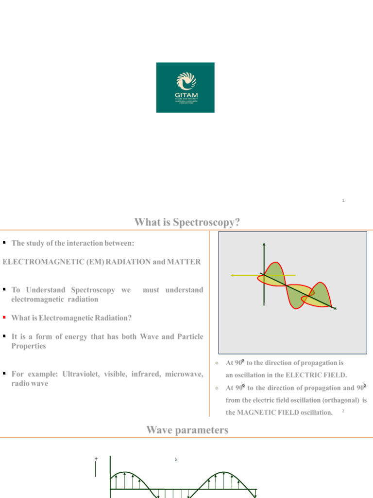 Spectroscopy and IR Analysis Guide | PDF | Electromagnetic Radiation ...