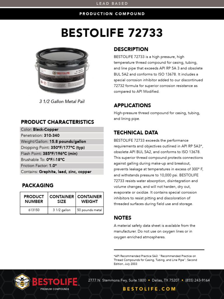 BESTOLIFE 72733 Specification Sheet | PDF | Pipe (Fluid Conveyance ...