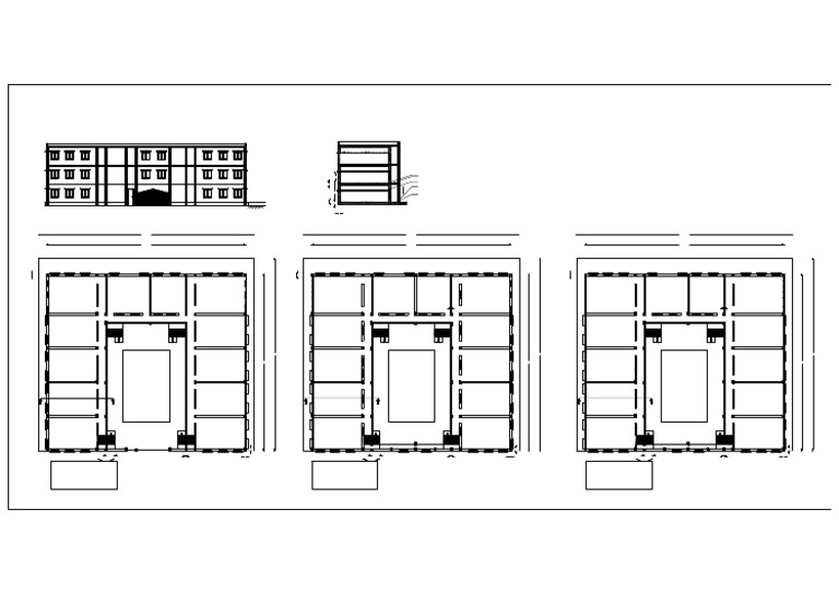 School Building Plan and Elevation | PDF | Buildings And Structures ...