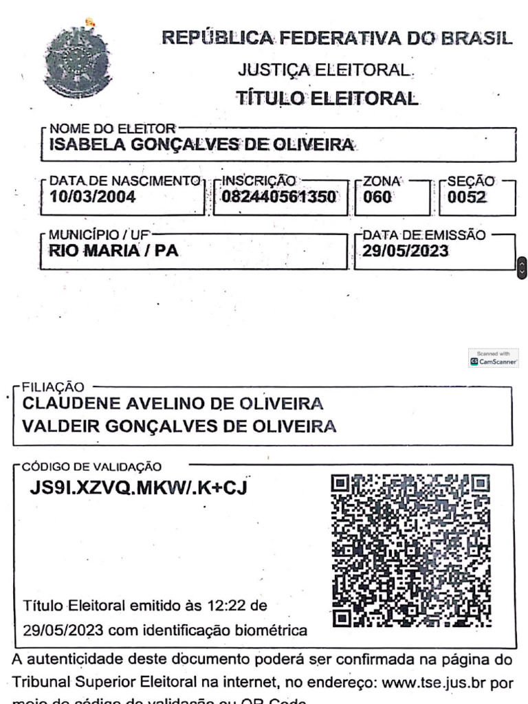 Título de Eleitor | PDF