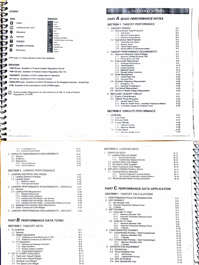 737 Perfomance Reference Handbook | PDF