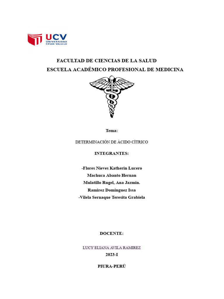 Informe de Práctica N7 | PDF | Valoración | Química