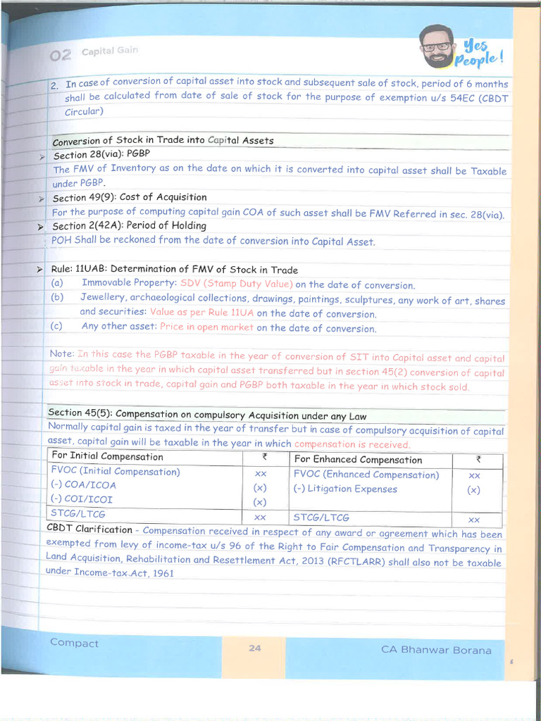 BB Sir - Compact Nov 24 (CAF) - 31 | PDF | Capital Gains Tax | Capital Gain
