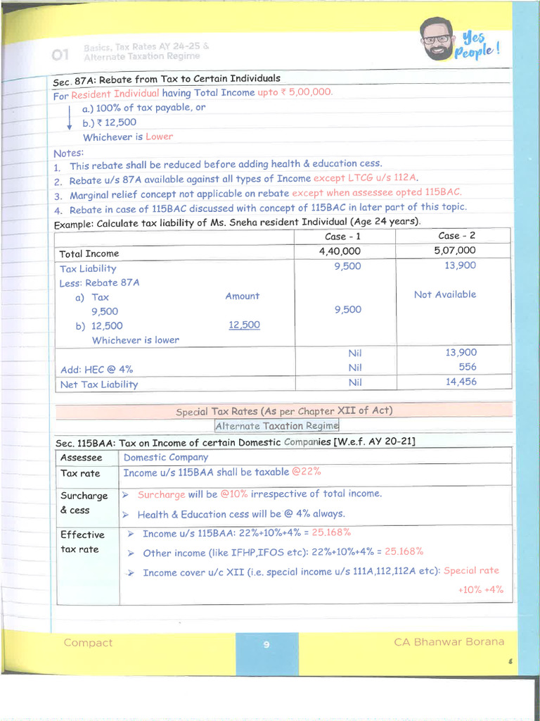 BB Sir - Compact Nov 24 (CAF) - 15 | PDF | Taxes | Capital Gains Tax