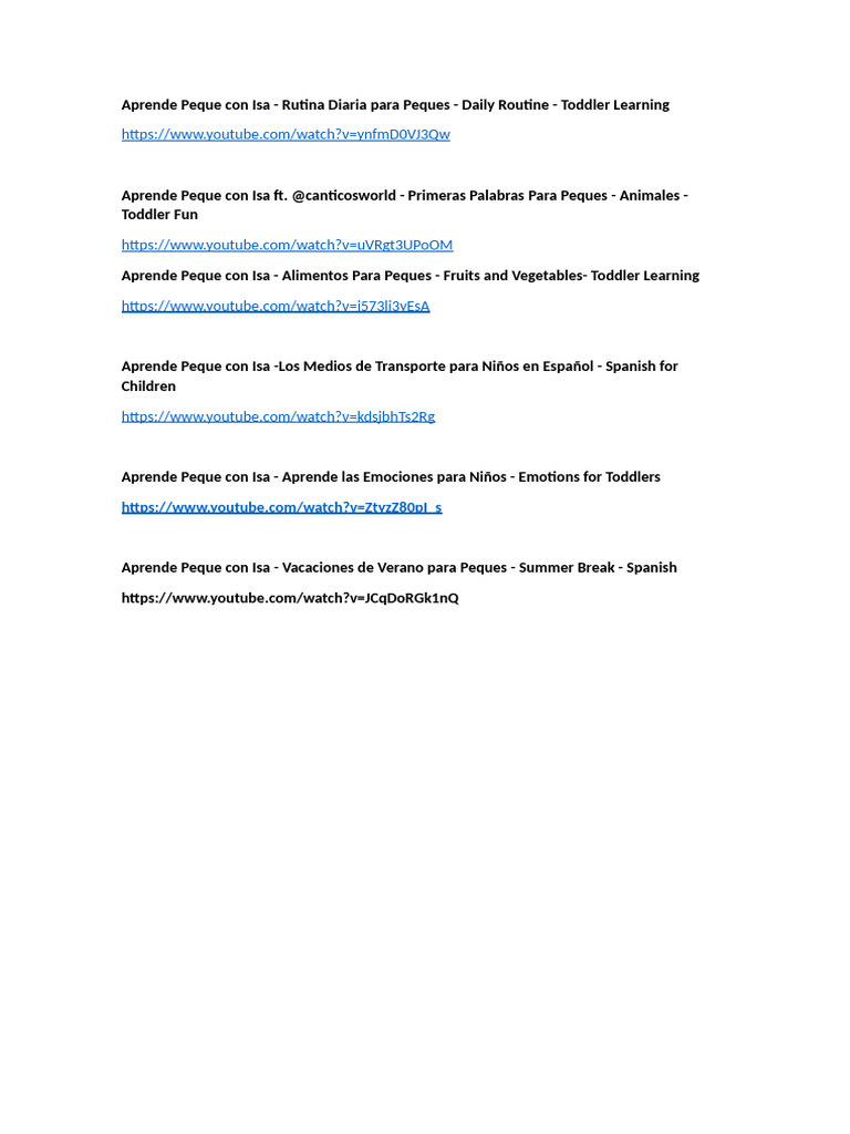 Aprende Peque Con Isa | PDF
