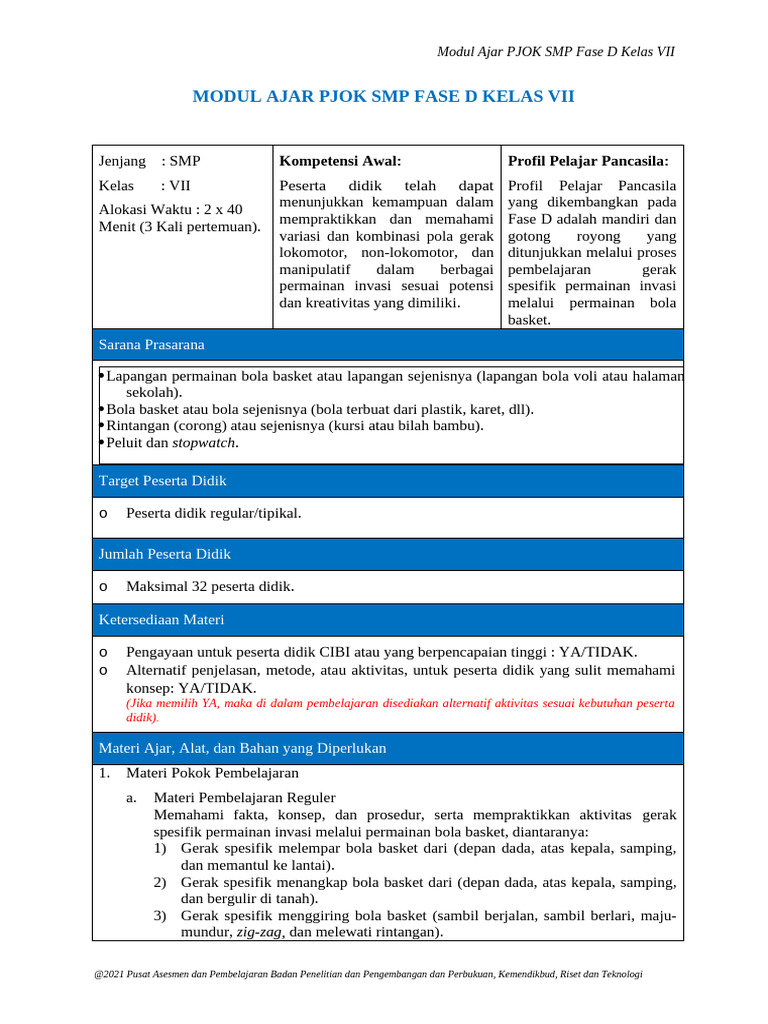 01 Modul Basket VII | PDF
