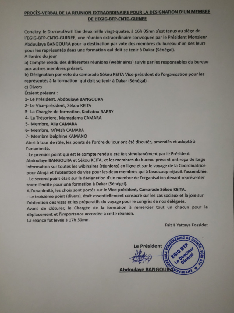 Lettre de Désignation | PDF