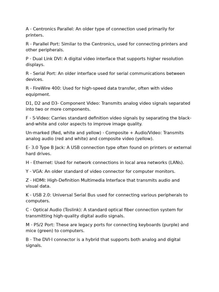 Functions of Ports | PDF