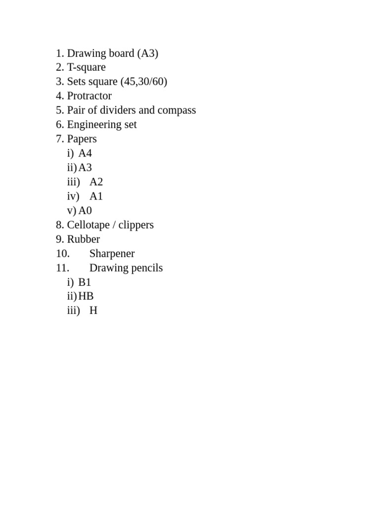 Requirements For Engineering Drawing | PDF