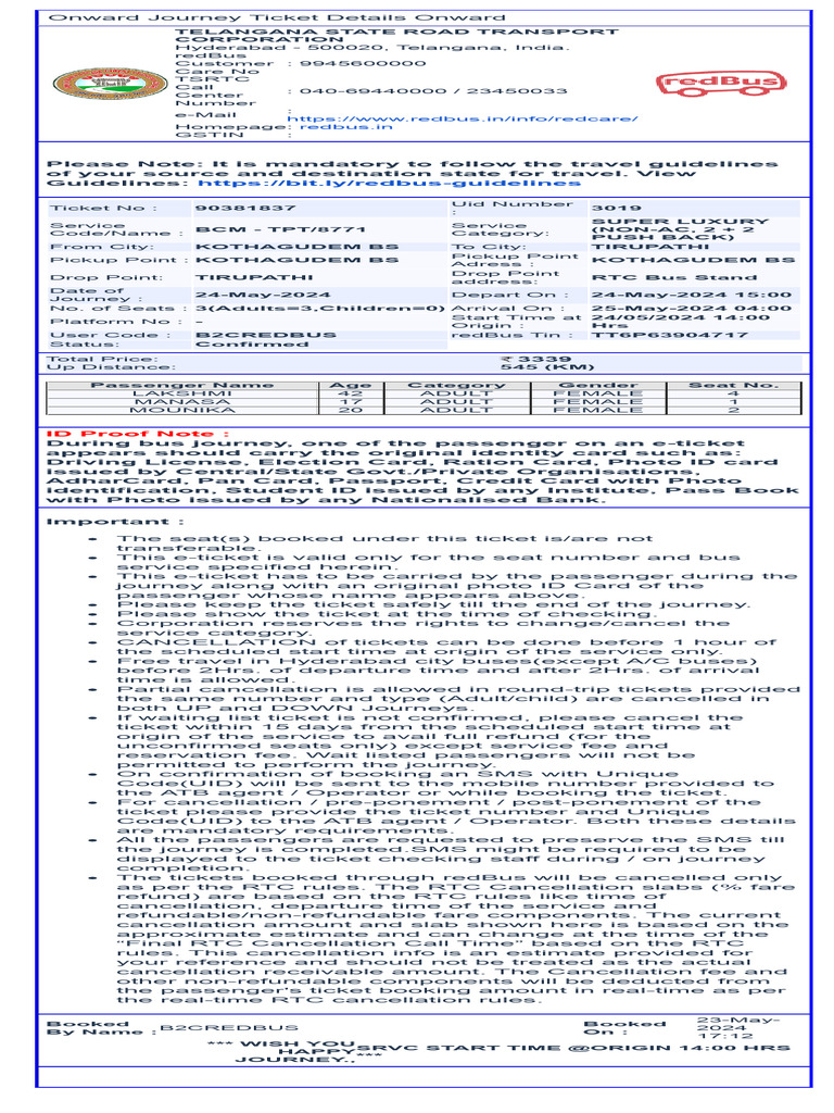 Ticket | PDF | Identity Document | Transport