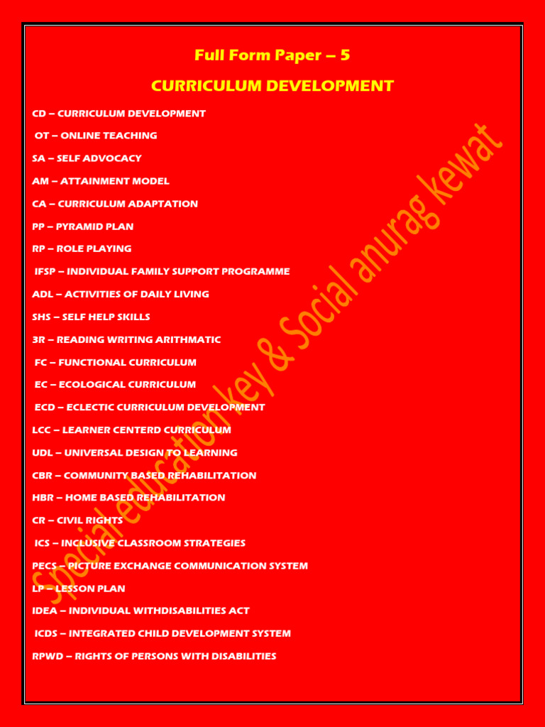 Full Form Paper 5 MODT | PDF