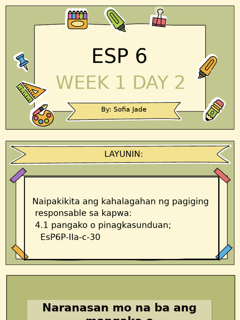 ESP WEEK 1 DAY 2 | PDF