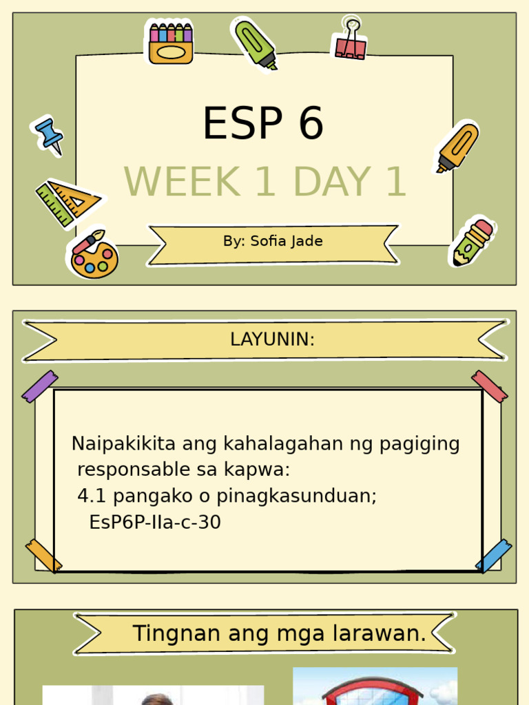 Esp Week 1 Day 1 | PDF