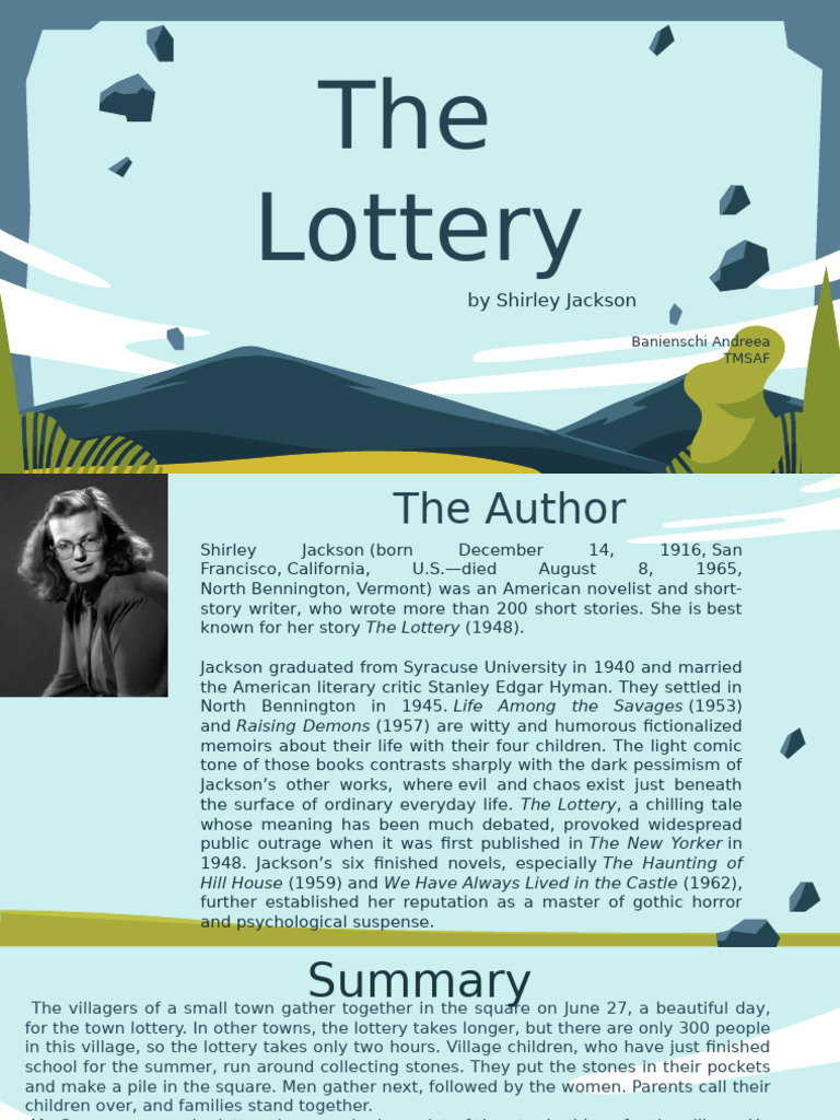 The Lottery Presentation Part 1 | PDF
