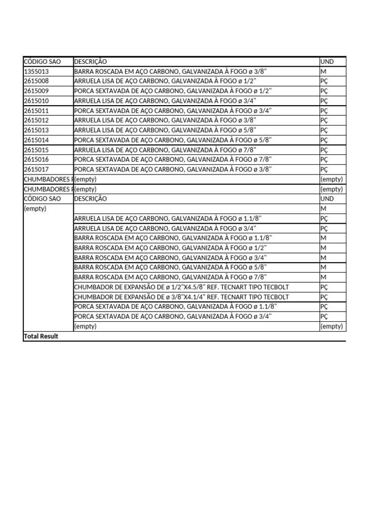 Planilha Suporte Quantitativo - Rev03 | PDF
