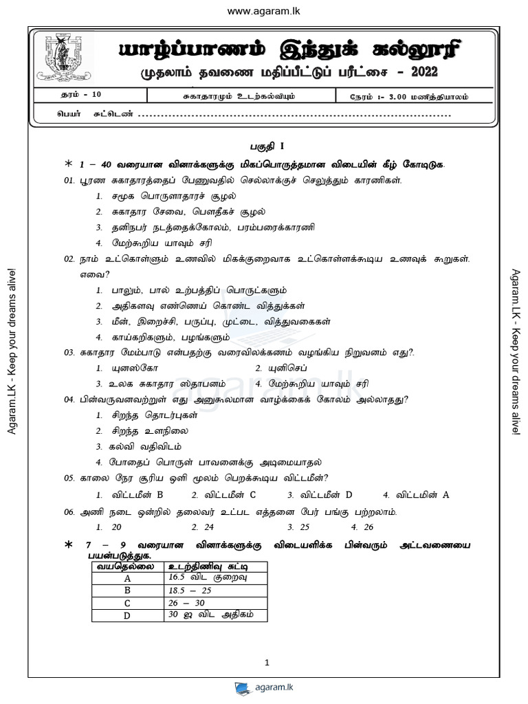 TP S002 22 Mar 10 Health-Physical-Education | PDF