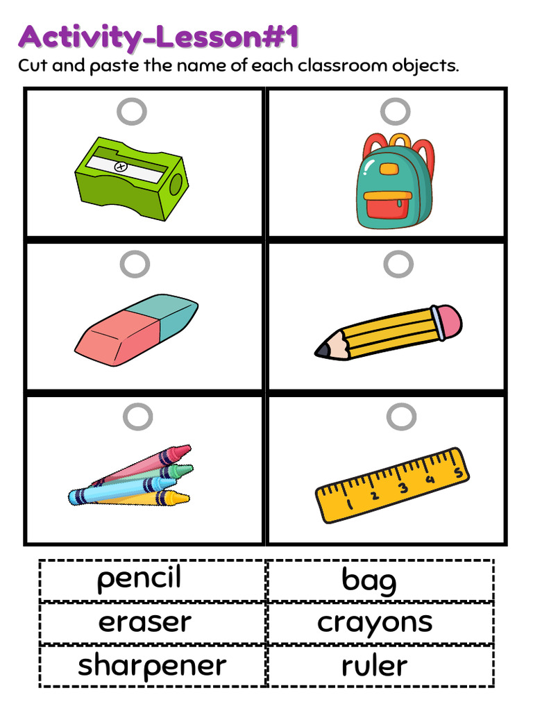 Lesson#1-Classroom Objects | PDF | Language Arts & Discipline | Home ...