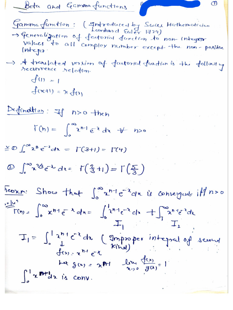 Beta - Gamma - Functions 2 | PDF