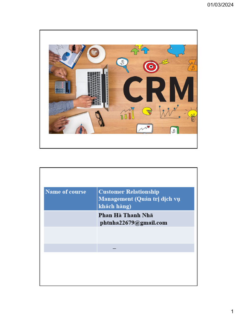 CRM - Chapter 1 - SV | PDF
