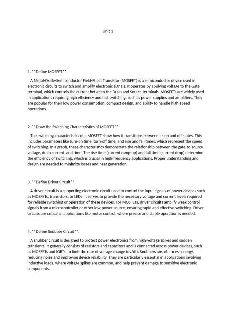Power Electronics 2 Marks | PDF | Power Inverter | Rectifier
