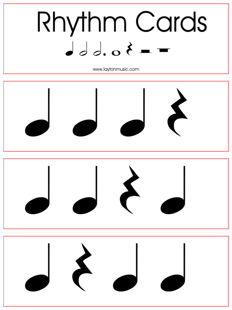 Rhythm Cards | PDF