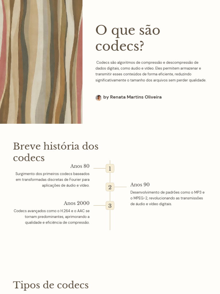 O Que Sao Codecs | PDF | Codec | Vídeo