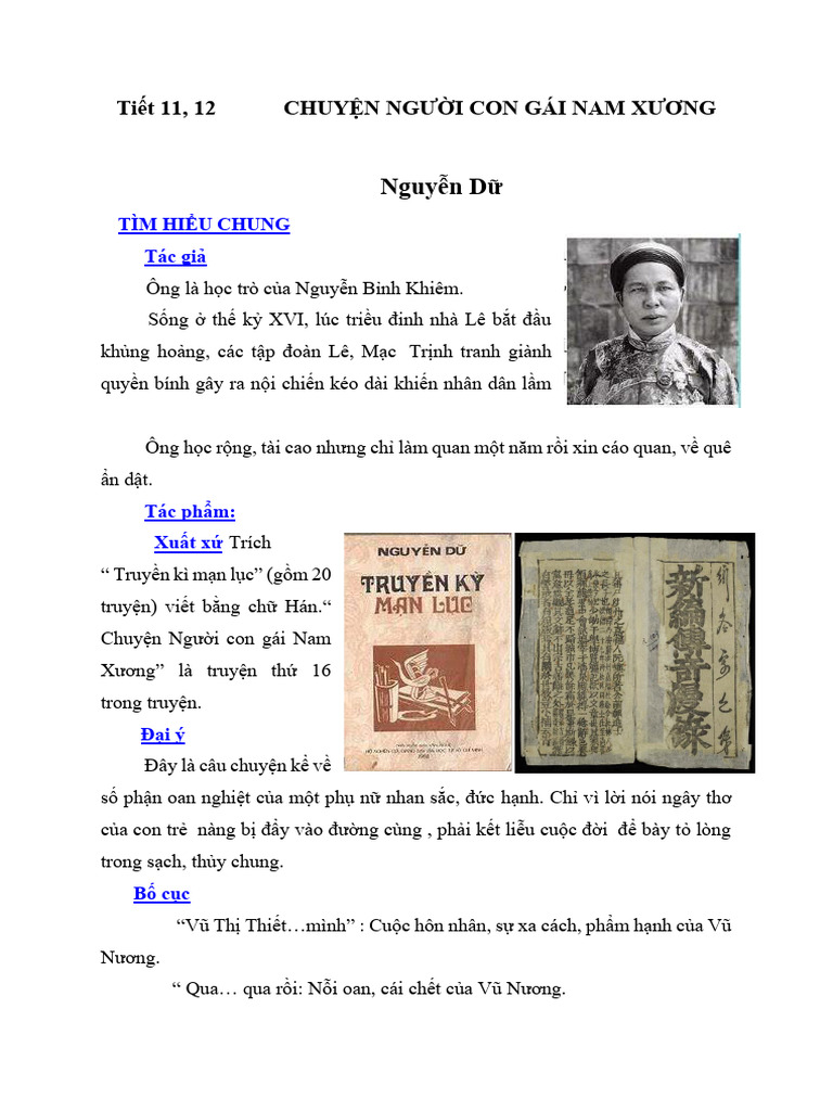 Tiet 11 12 Chuyen Nguoi Con Gai Nam Xuong | PDF