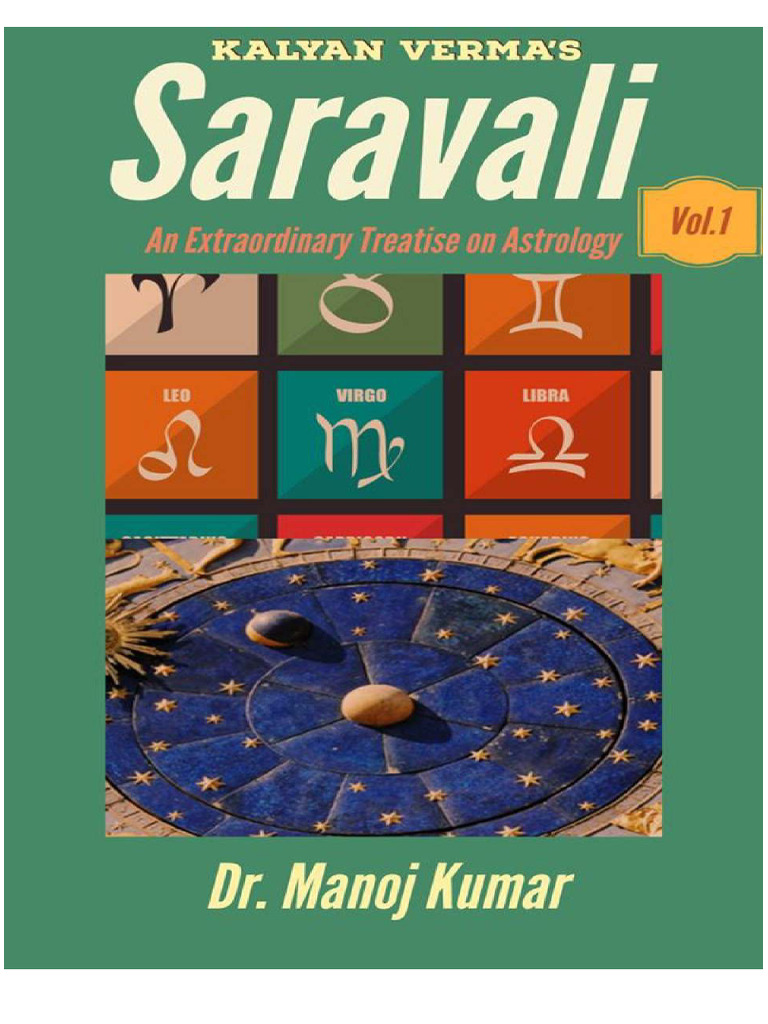 Saravali Vol1 Manoj Kumar | PDF | Planets In Astrology | Astrological Sign