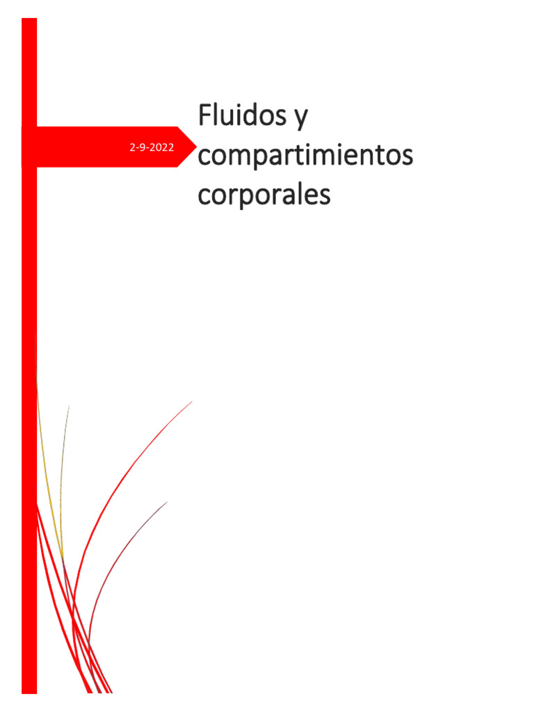 Fluidos Y Compartimientos Corporales Pdf Homeostasis Citosol