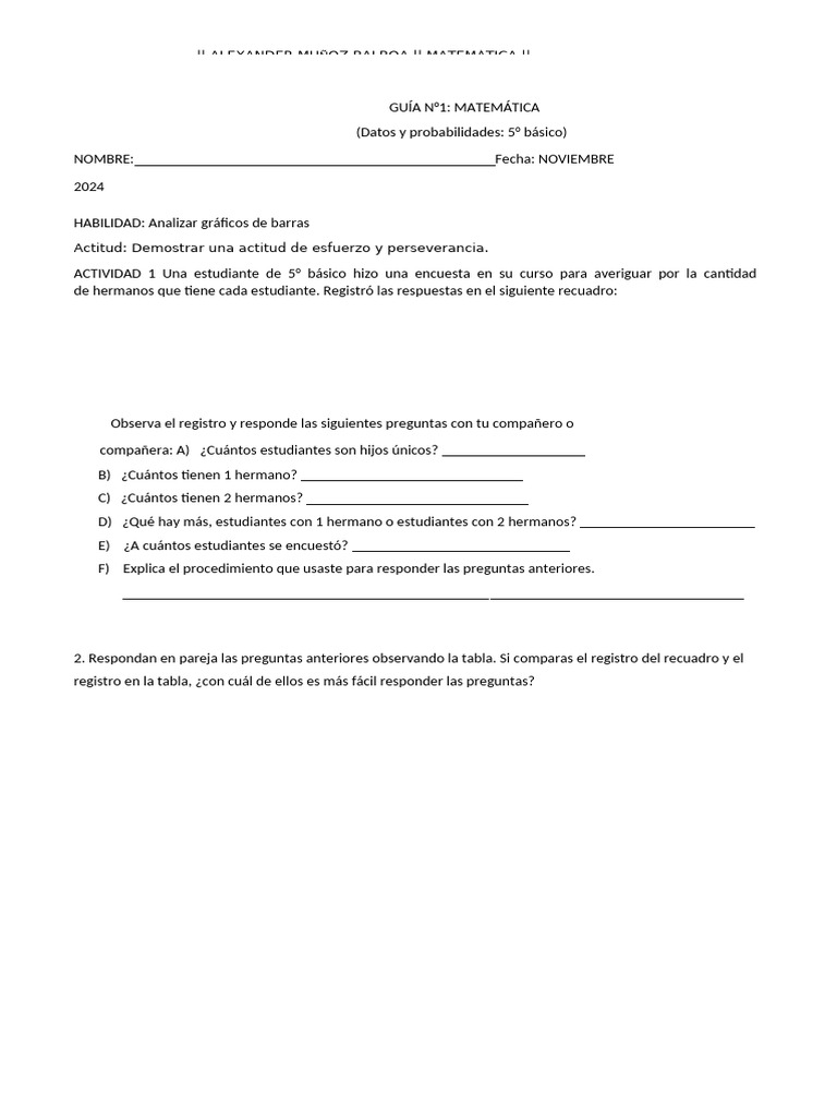 GUIA 5 Datos y Probabilidad-1 | PDF