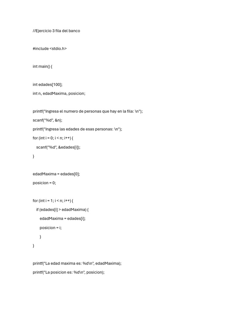 Ejercicio de Programación 3 | PDF | Computadoras
