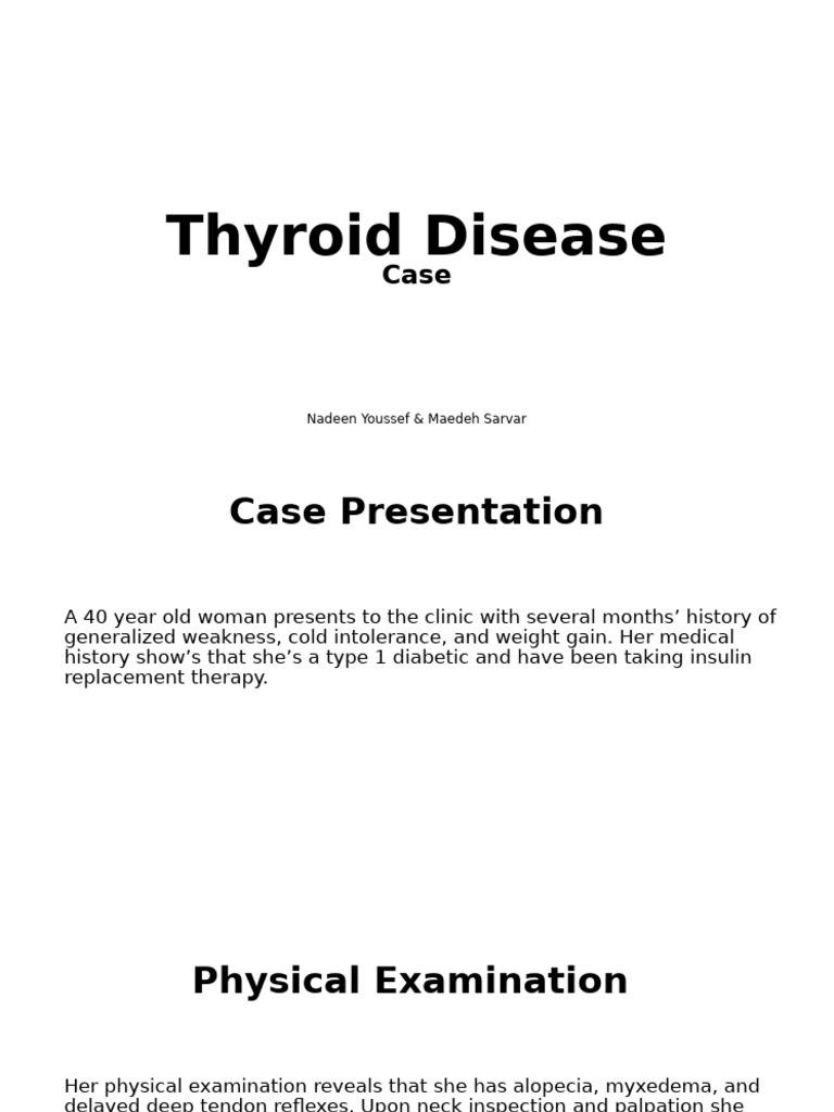 Hashimoto Thyroiditis Case Study | PDF | Self-Improvement