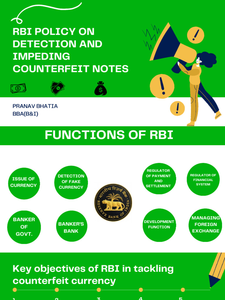 RBI's Counterfeit Currency Policy | PDF | Reserve Bank Of India | Banknote