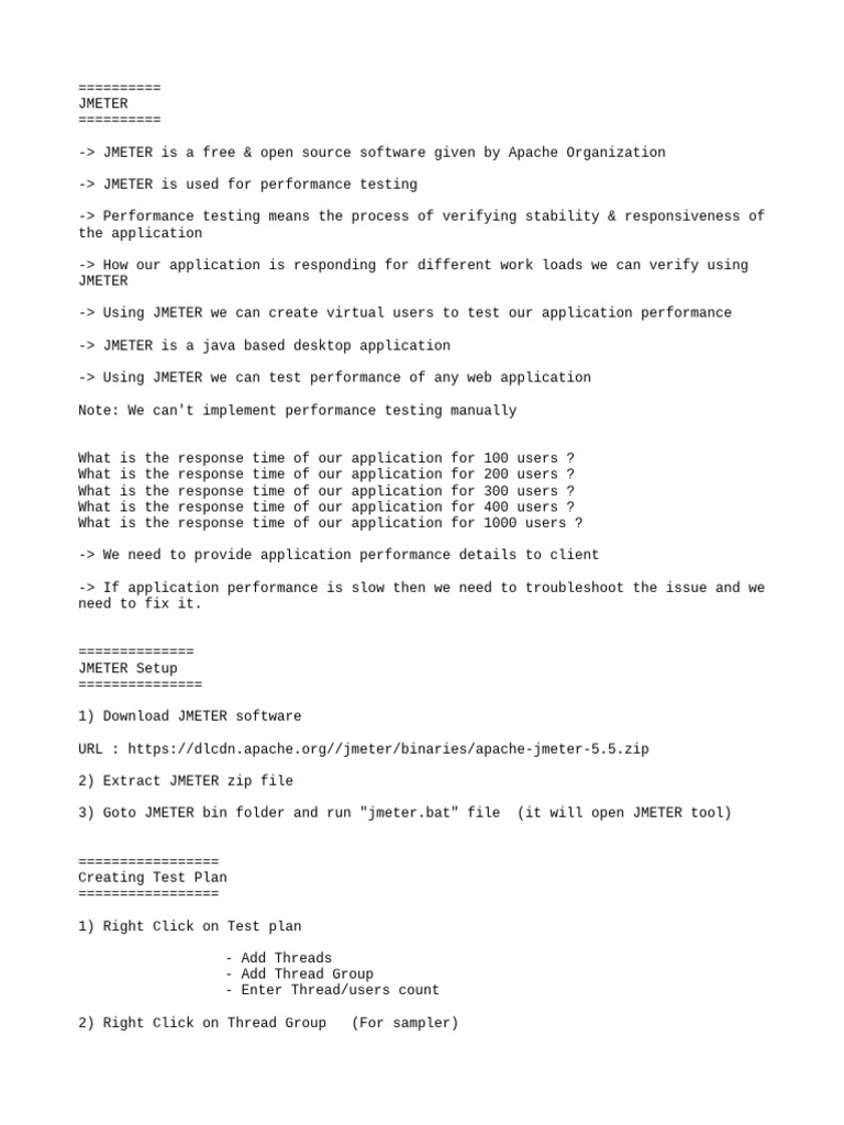 Jmeter | PDF