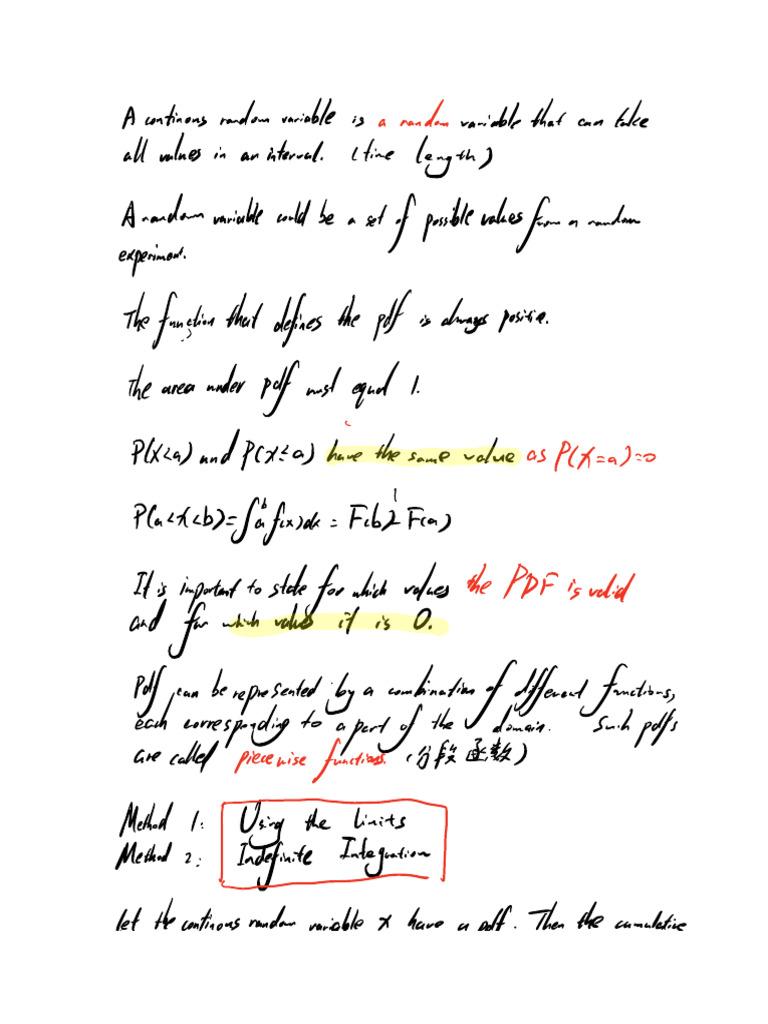 Continuous Random Variables | PDF | Probability Density Function ...