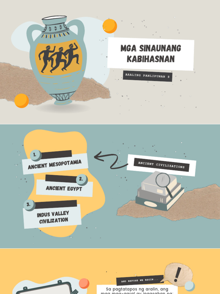 Q1 Aralin 4 Mga Sinaunang Kabihasnan Sa Daigdig | PDF