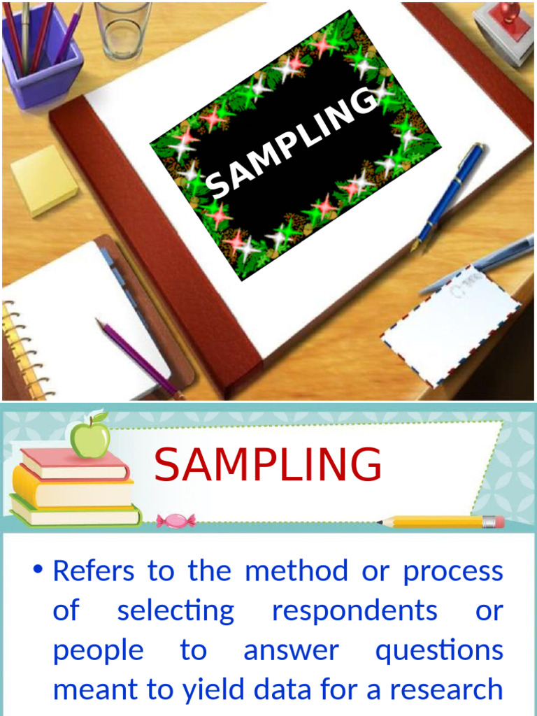 Lesson 9 Sampling | PDF | Sampling (Statistics) | Quantitative Research Lesson 9 Sampling | PDF | Sampling (Statistics) | Quantitative Research