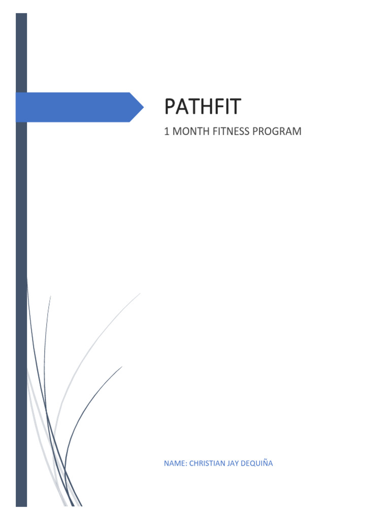 1-Month Fitness Training Plan | PDF
